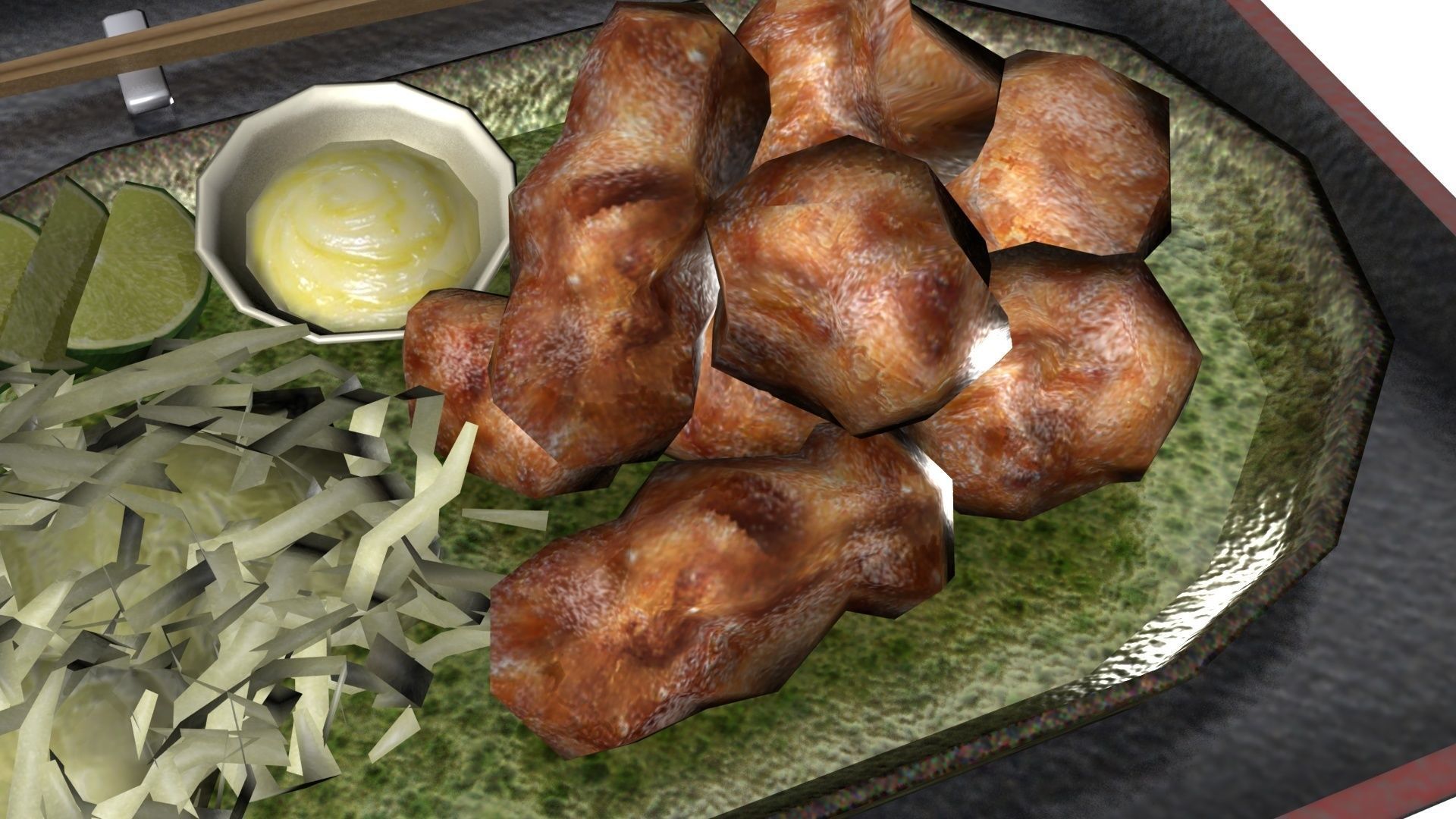 Japanese Fried Chicken 3D model | CGTrader