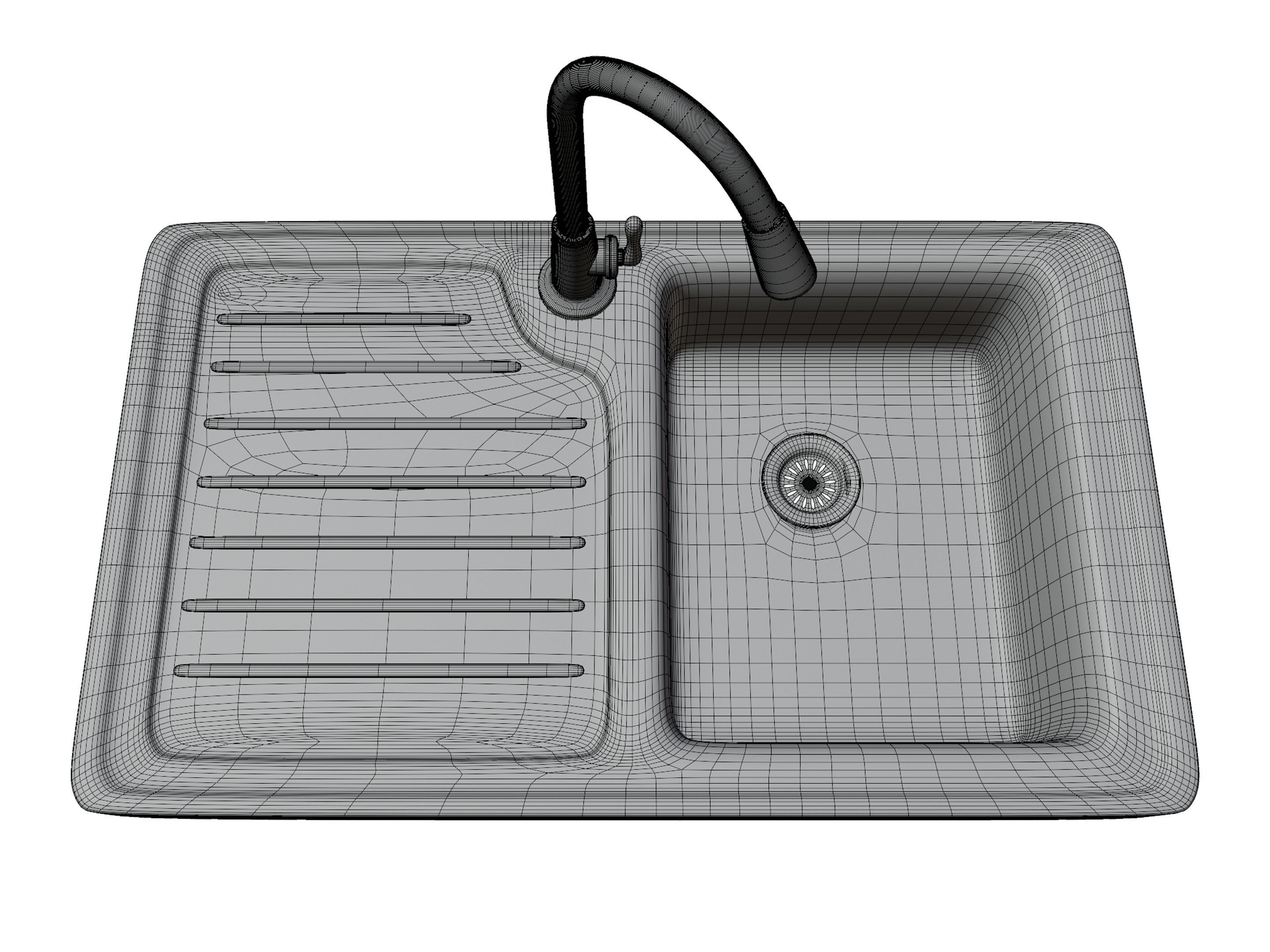 Kitchen sink 3D model | CGTrader