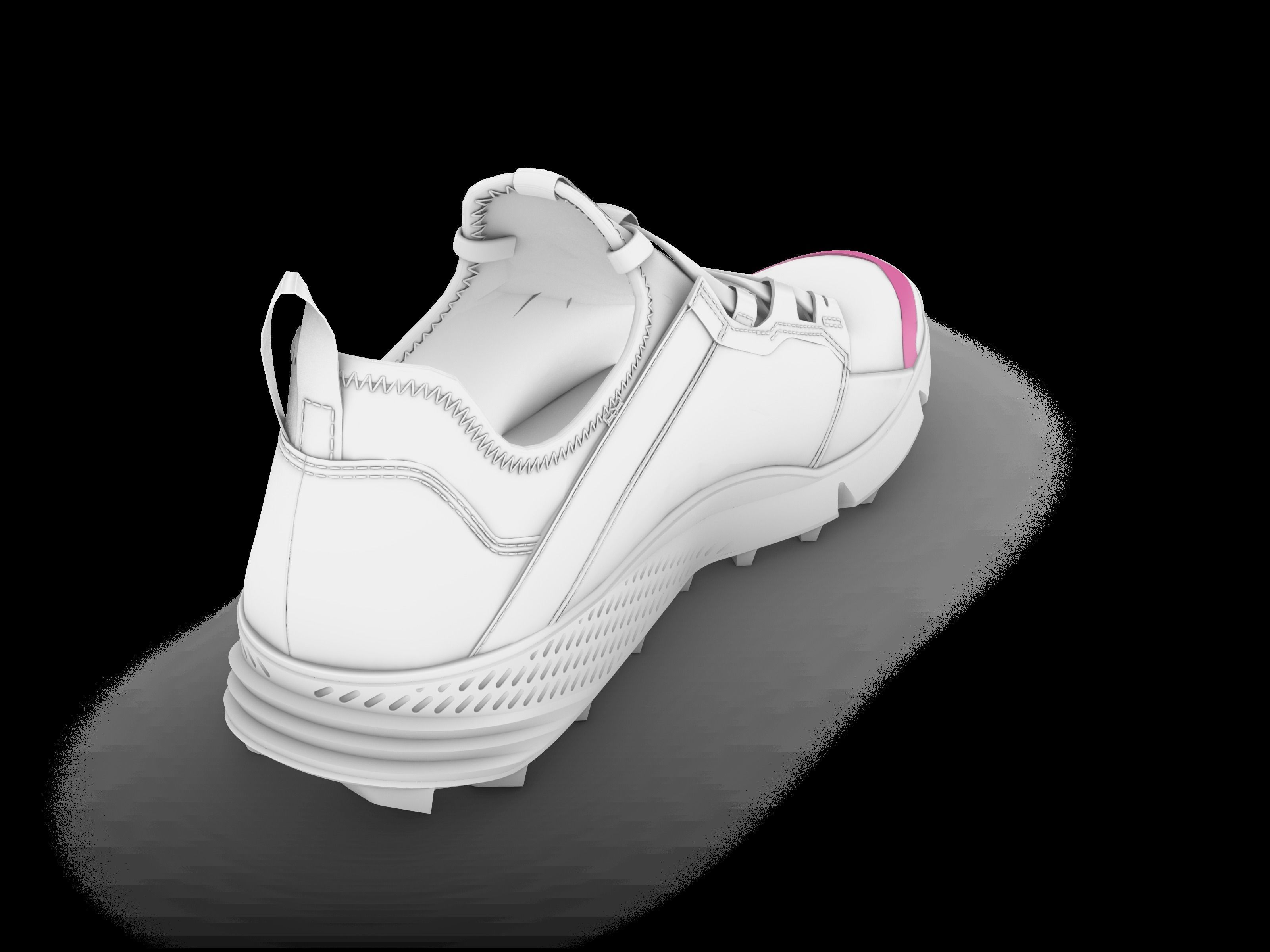 3D model 3D Shoe High and Low-poly white 3D model VR / AR / low-poly ...