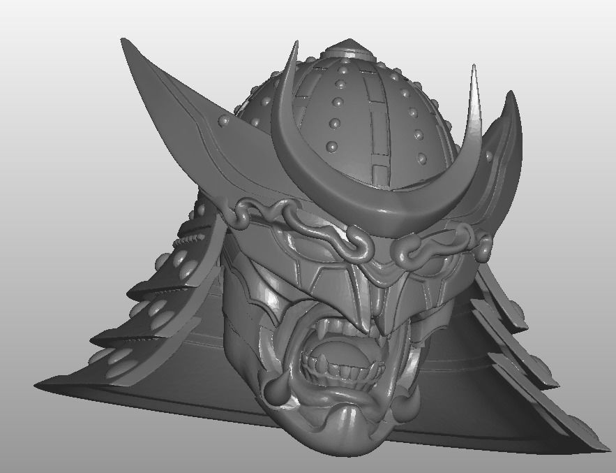 SAMURAI FIERCE FACE 3D model | CGTrader