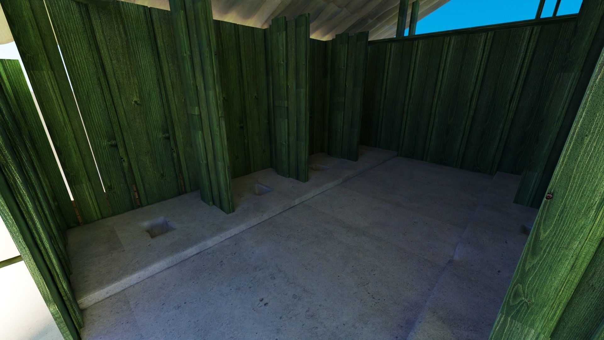 old toilet building free VR / AR / low-poly 3D model | CGTrader