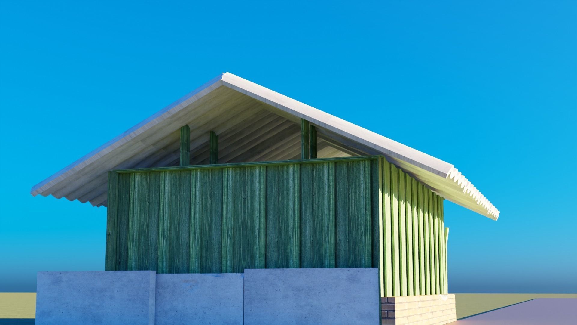 old toilet building free VR / AR / low-poly 3D model | CGTrader