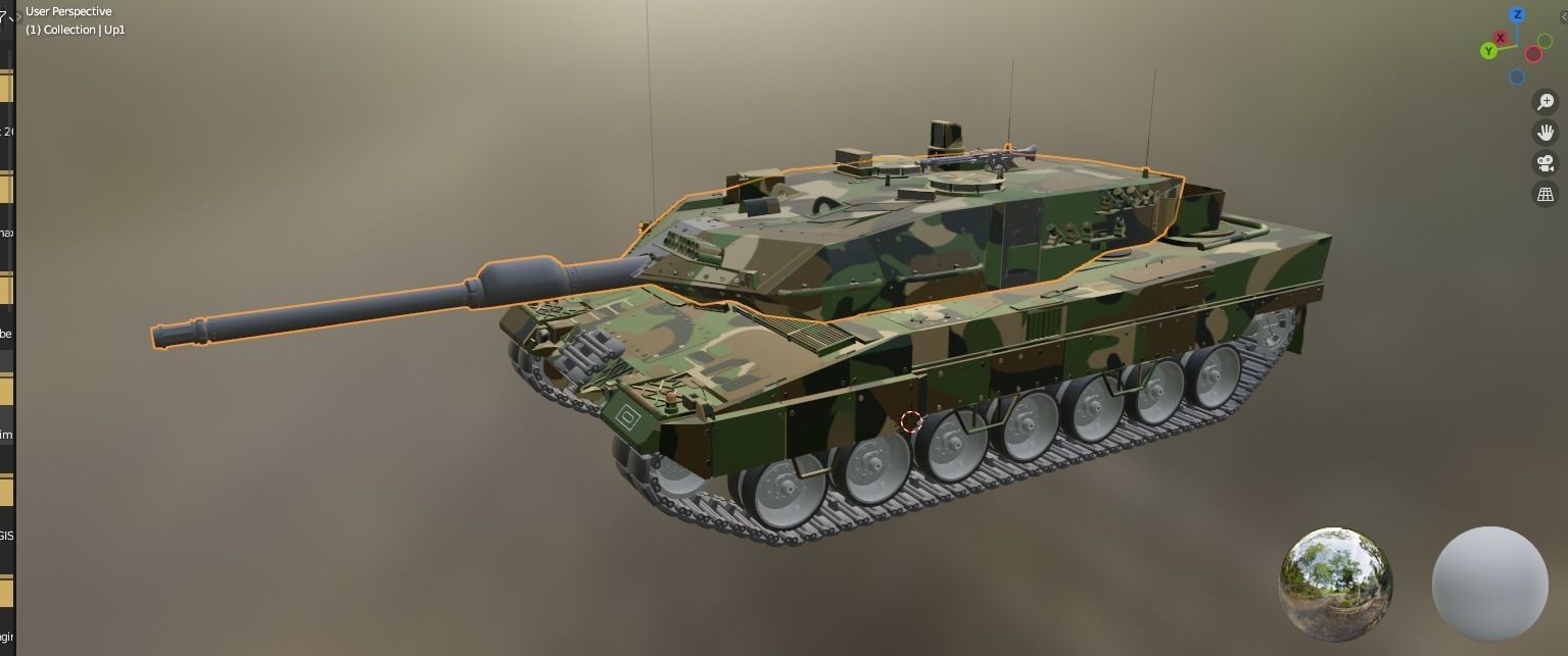 Leopard 2A Military Tank 3D model | CGTrader