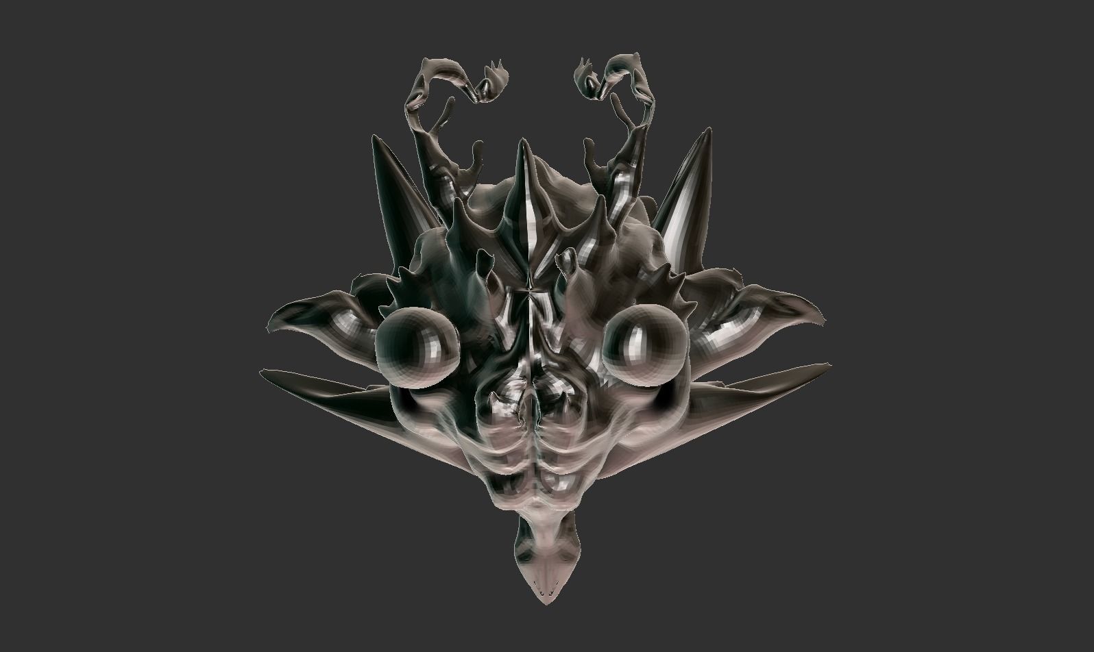 Insectoid Head free 3D model | CGTrader
