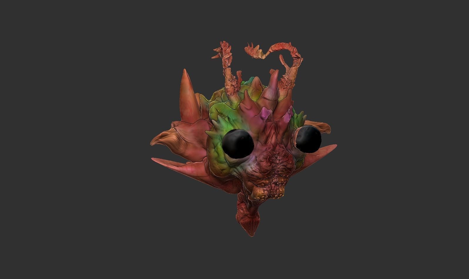 Insectoid Head free 3D model | CGTrader