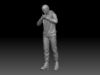 man smoking 3D model 3D printable | CGTrader