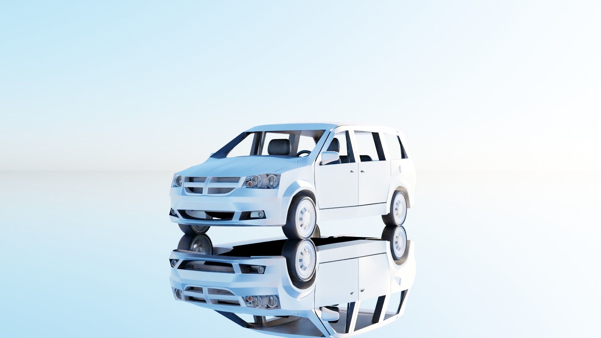 3D model Low Poly Mini Van VR / AR / low-poly | CGTrader