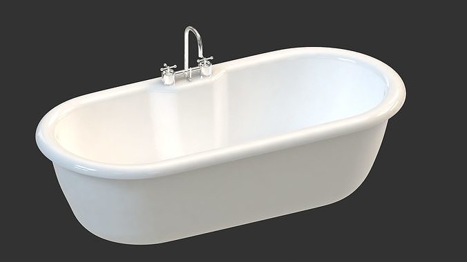 3D model Bathtub VR / AR / low-poly | CGTrader
