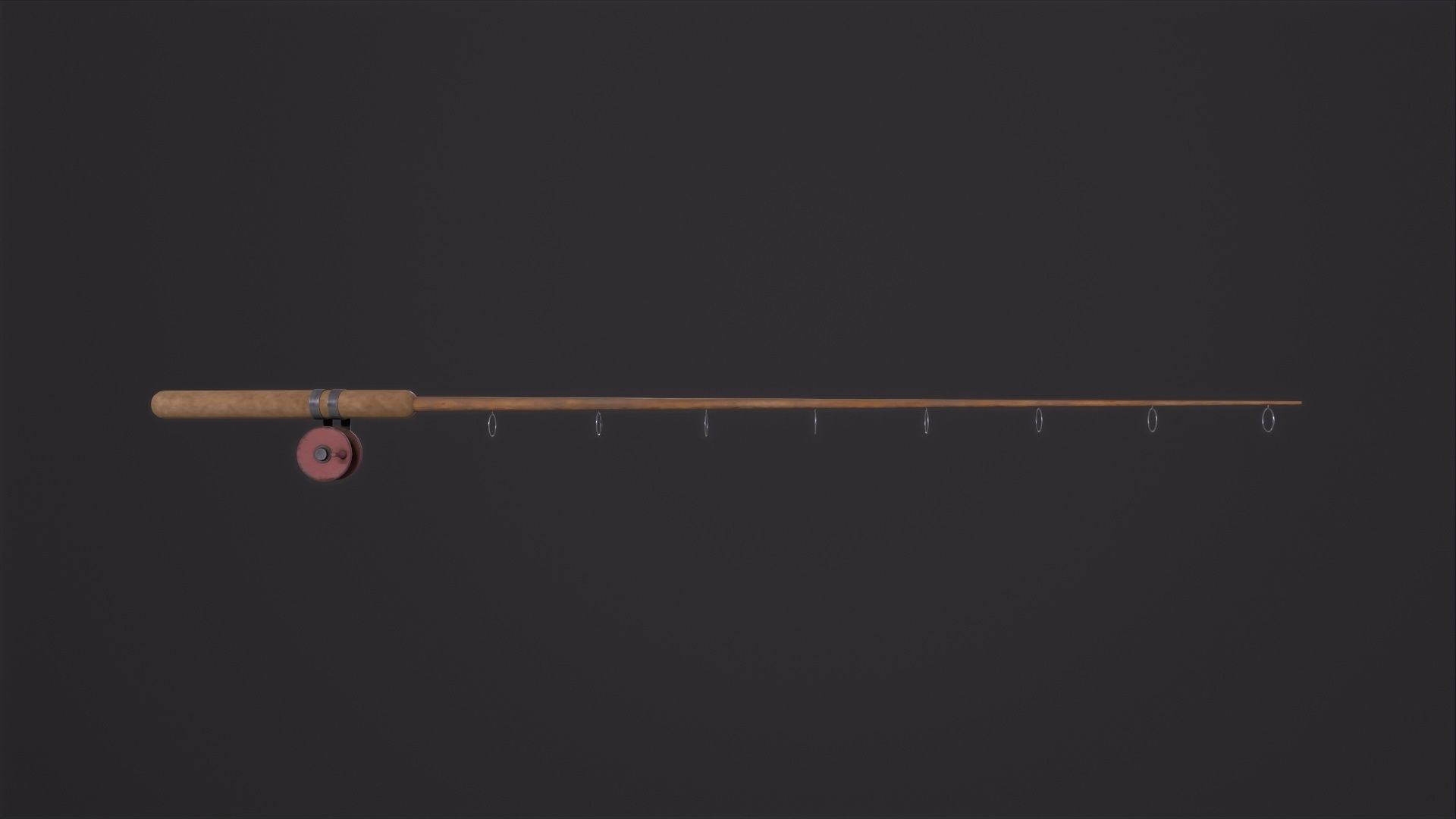 3D model Old-fashioned fishing rod 3D Model VR / AR / low-poly | CGTrader