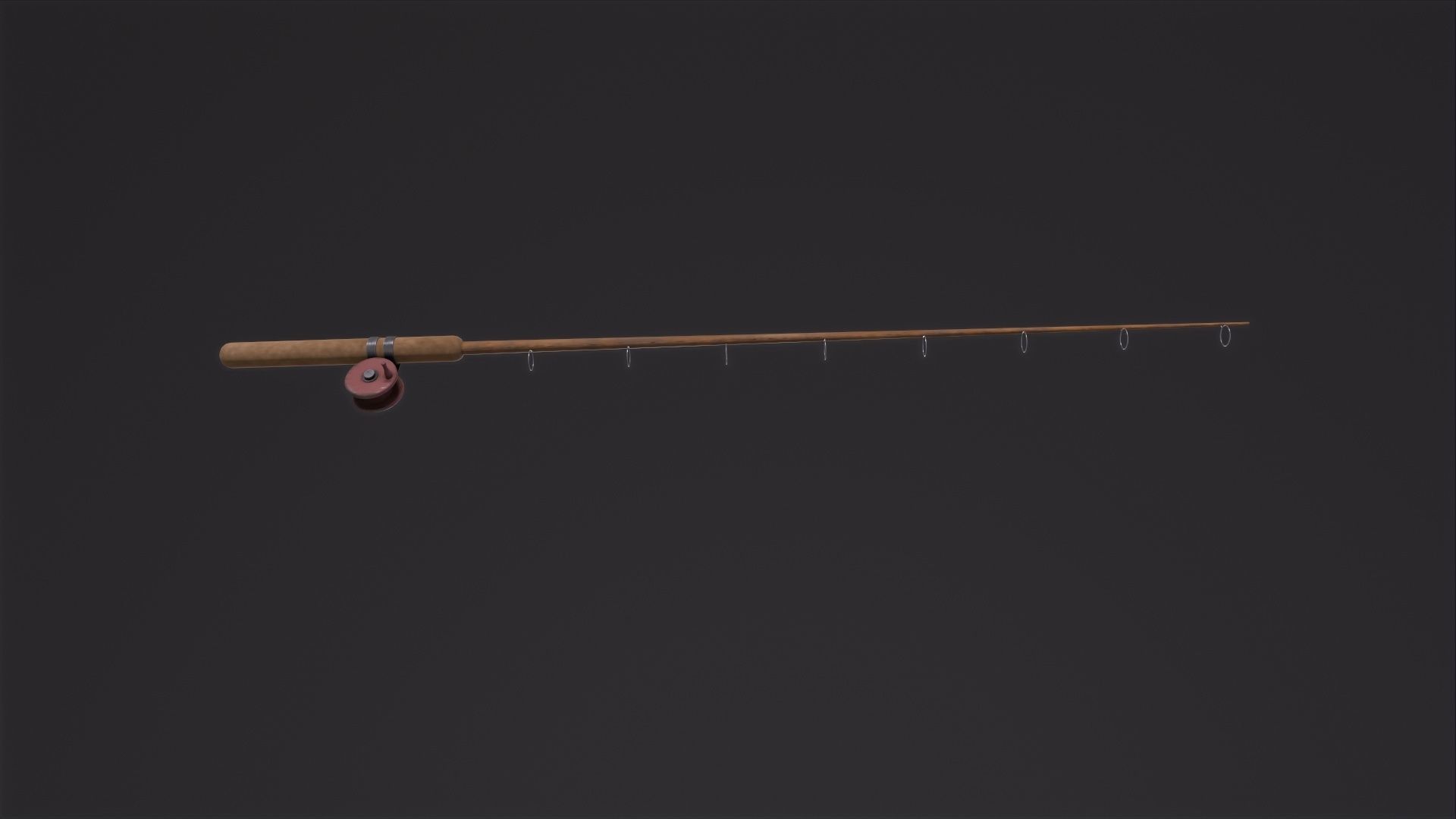 3D model Old-fashioned fishing rod 3D Model VR / AR / low-poly | CGTrader