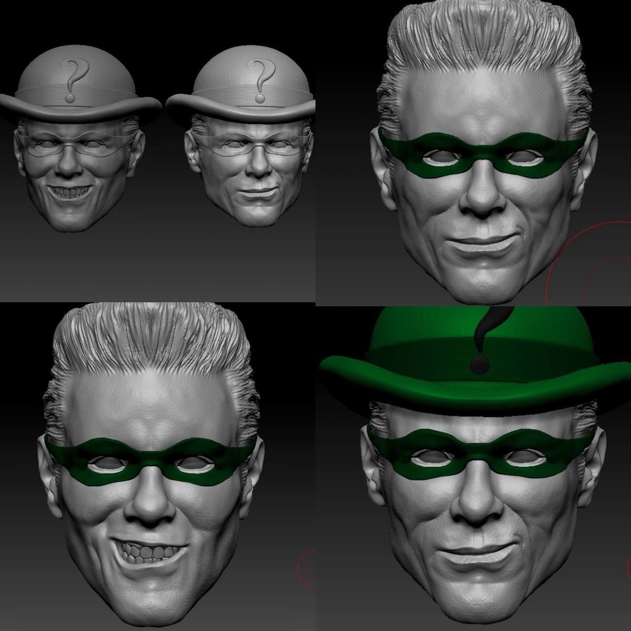 The Riddler Head sculpt pack for McFarlane toys figure 3D model 3D ...