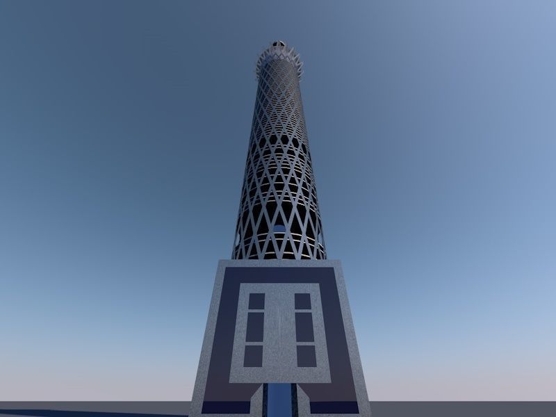 Cairo Tower free 3D model | CGTrader