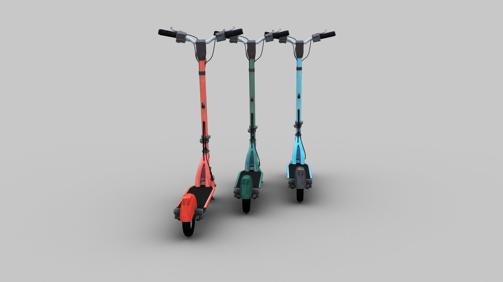 3D model Electric Scooter Lowpoly VR / AR / low-poly | CGTrader