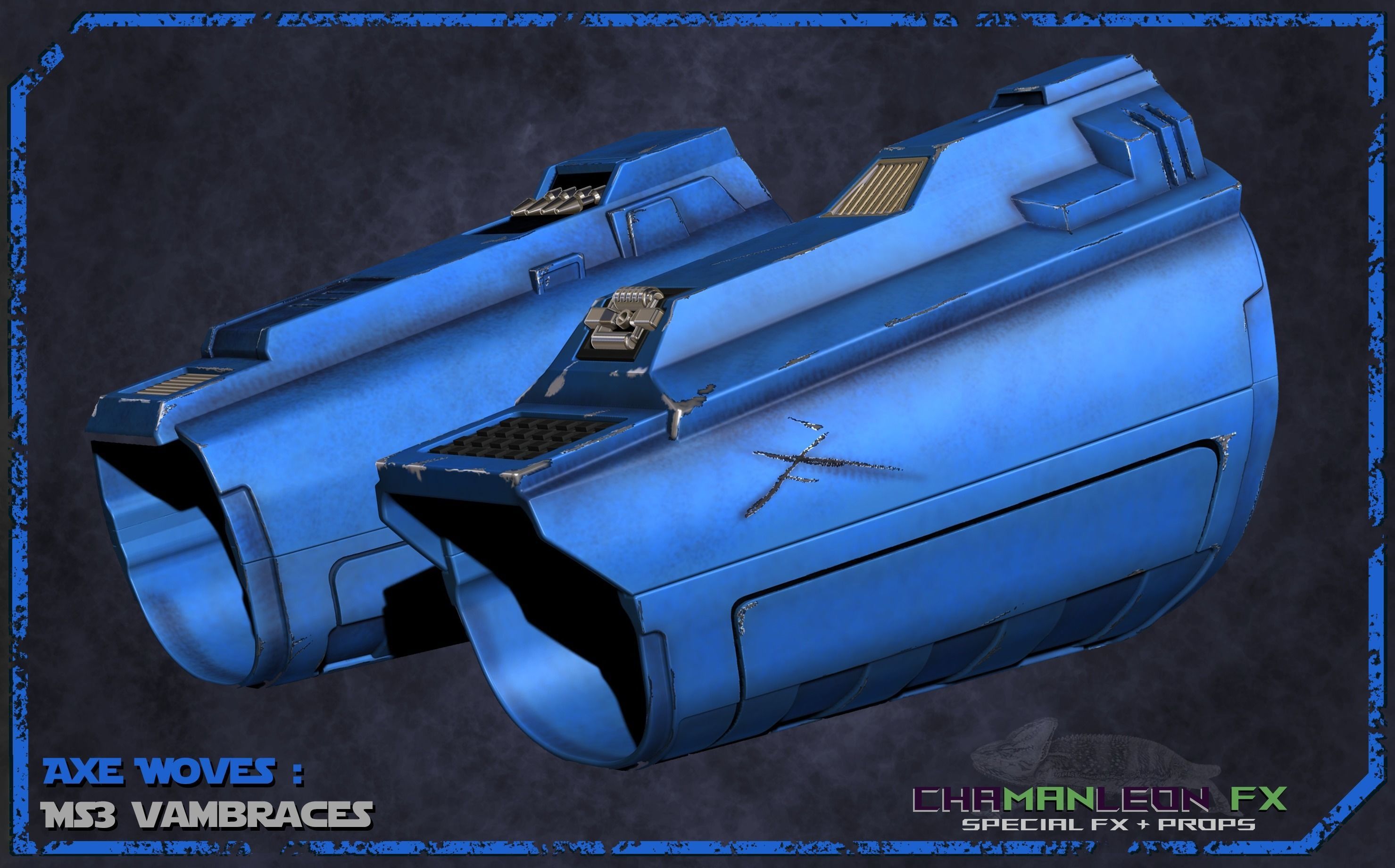 Axe Woves Vambraces The Mandalorian S3 Cosplay Armor 3D model 3D ...