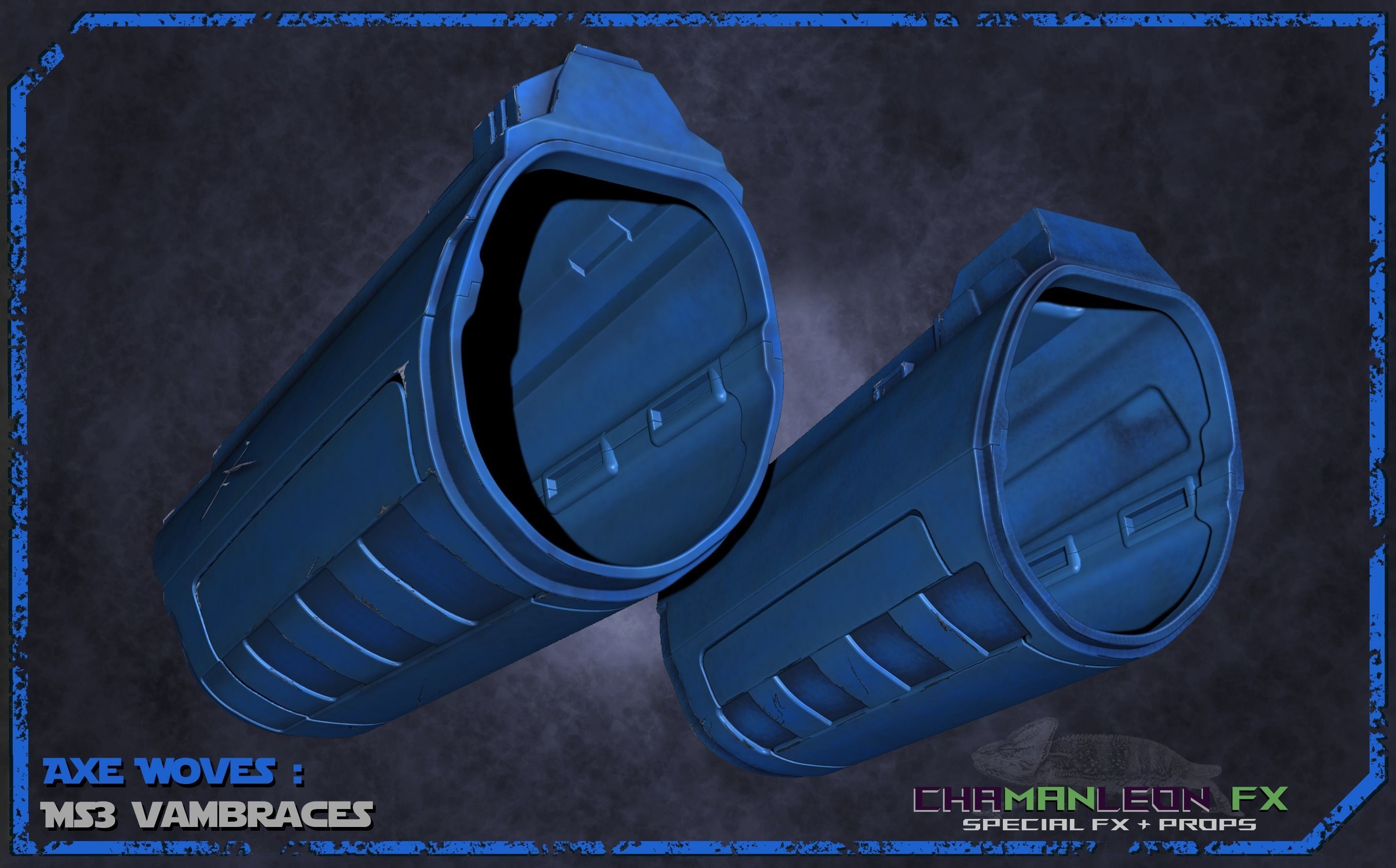 Axe Woves Vambraces The Mandalorian S3 Cosplay Armor 3D model 3D ...