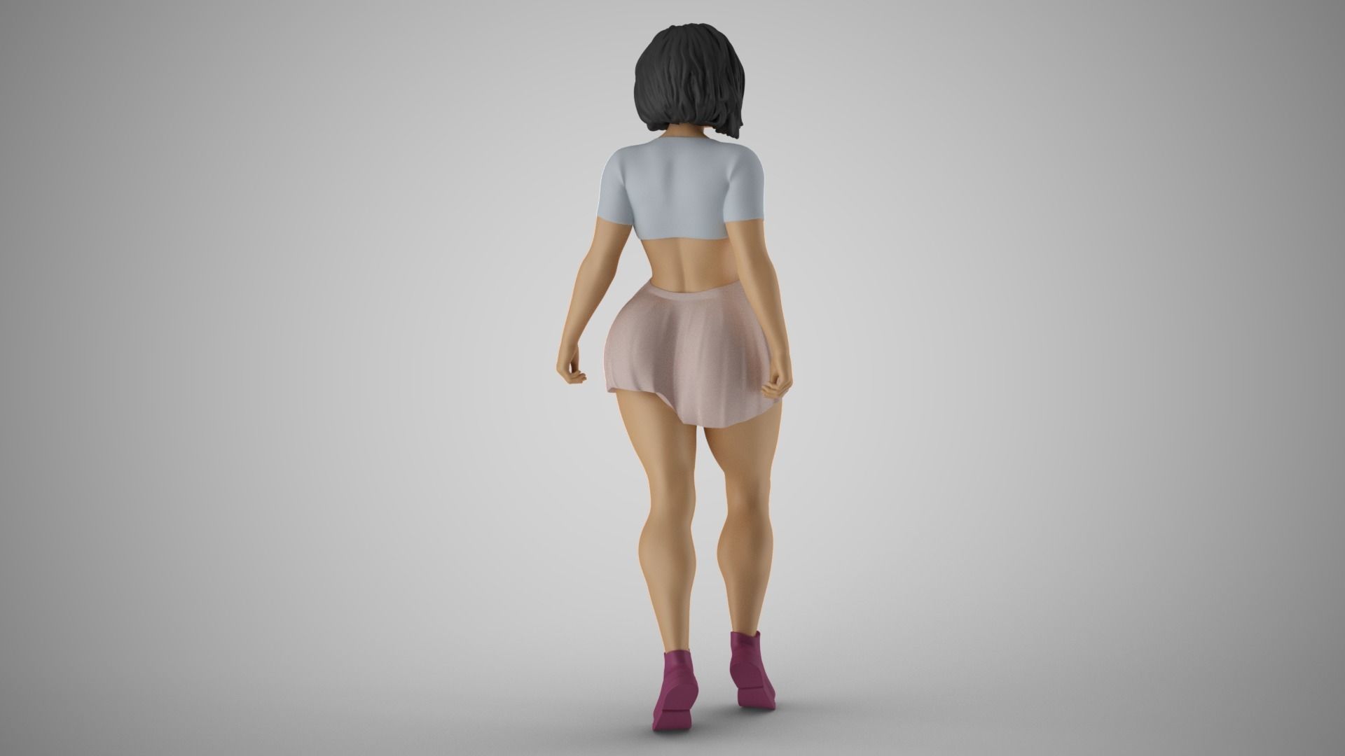 Grumpy Girl 3D model 3D printable | CGTrader
