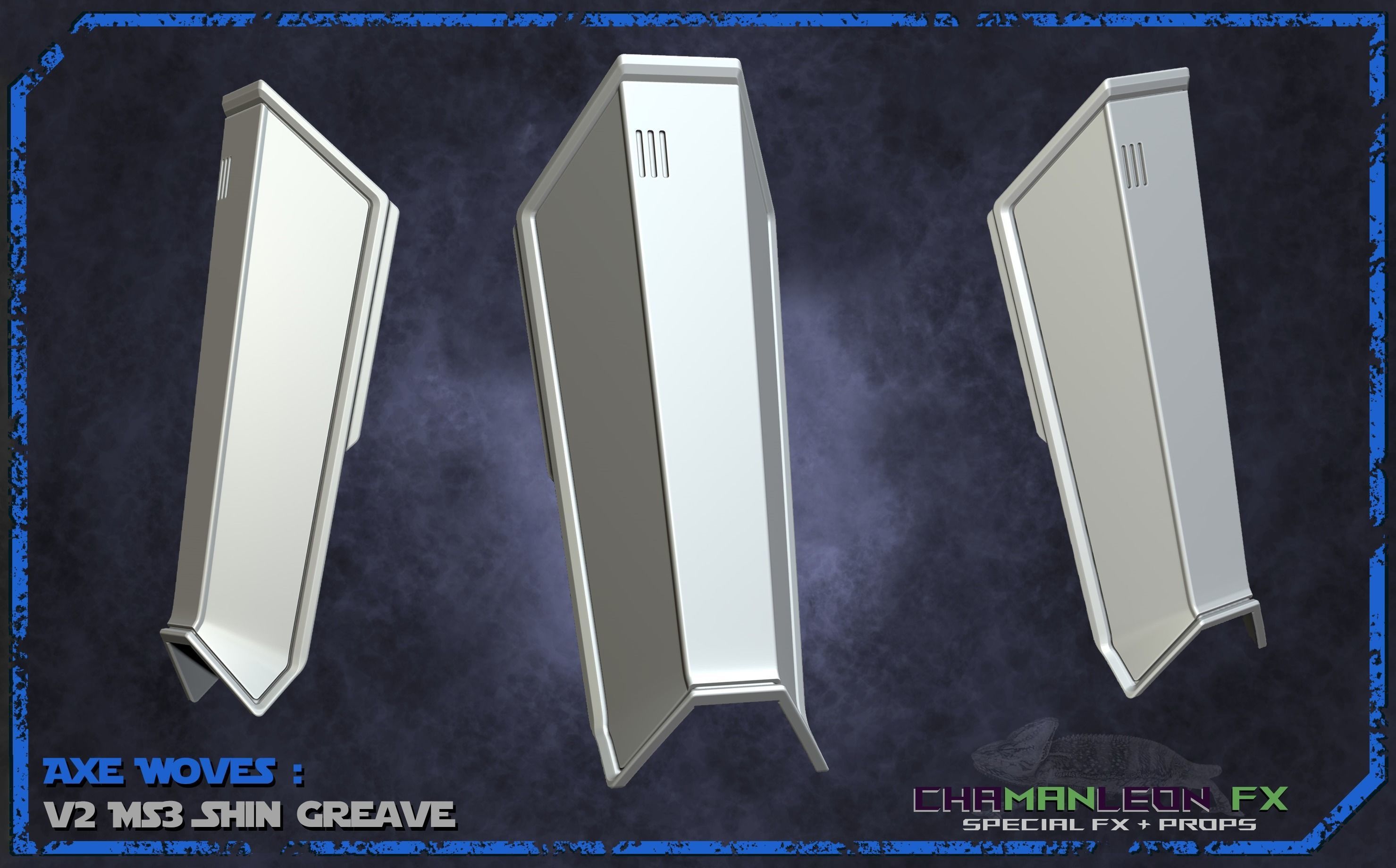 Axe Woves Shin Greave The Mandalorian S3 Cosplay Armor 3D model 3D ...