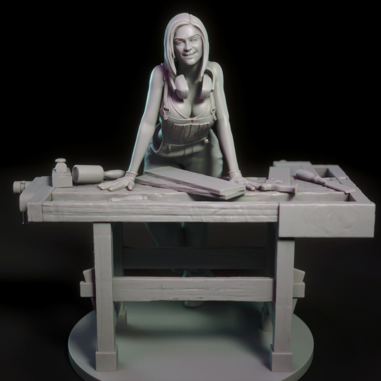 Kate the carpenter 3D model 3D printable | CGTrader