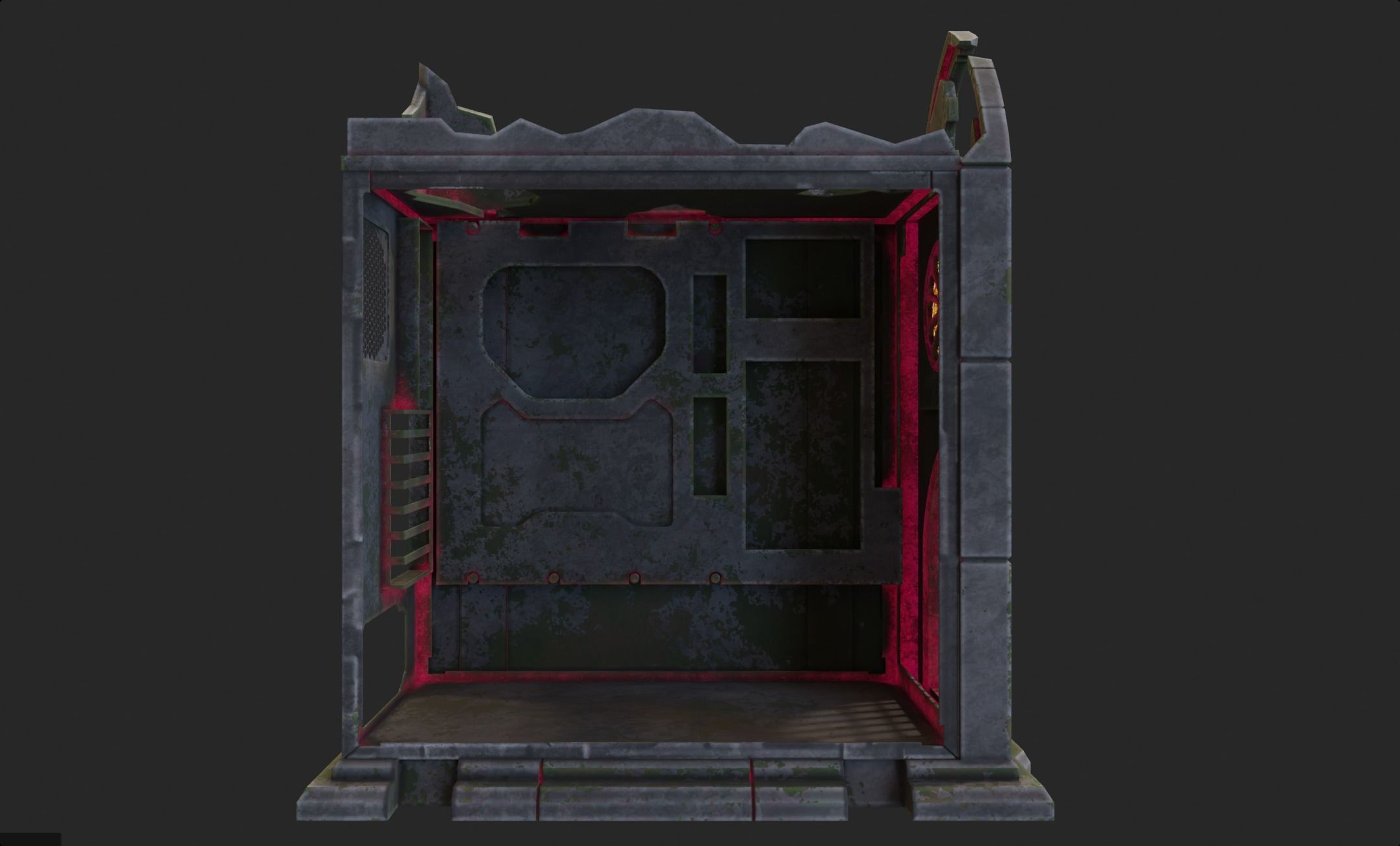 3D model custom pc case fantasy cathedral computer mod gaming gamer rgb ...