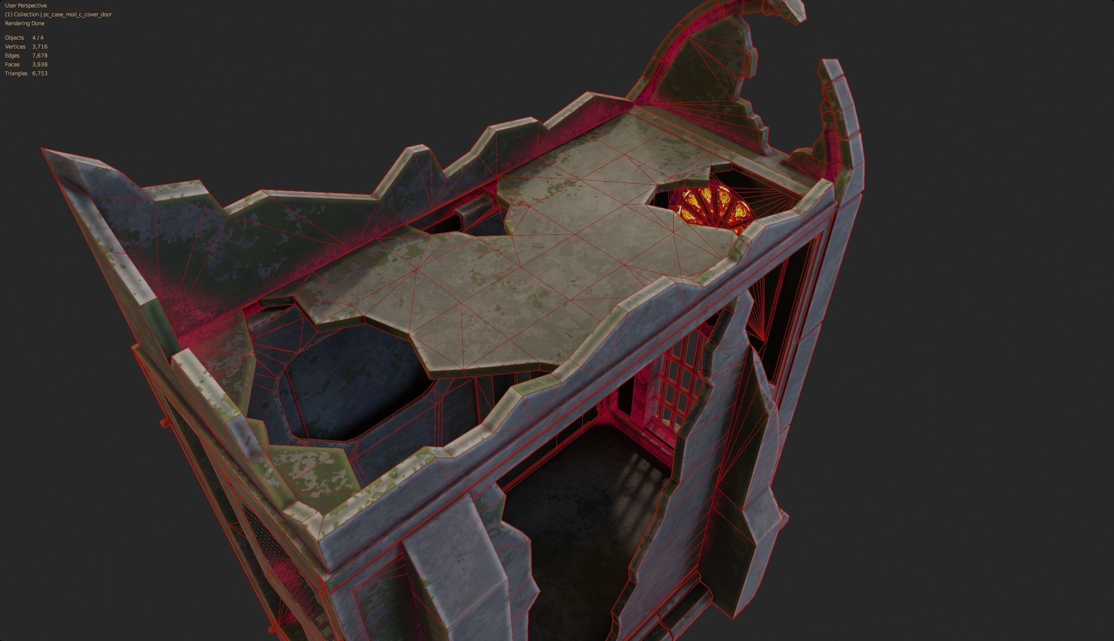 3D model custom pc case fantasy cathedral computer mod gaming gamer rgb ...