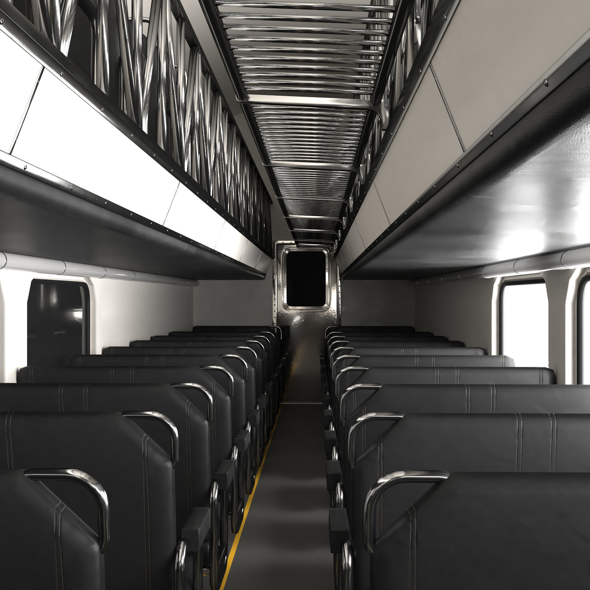 Metra Chicago train 3D model | CGTrader