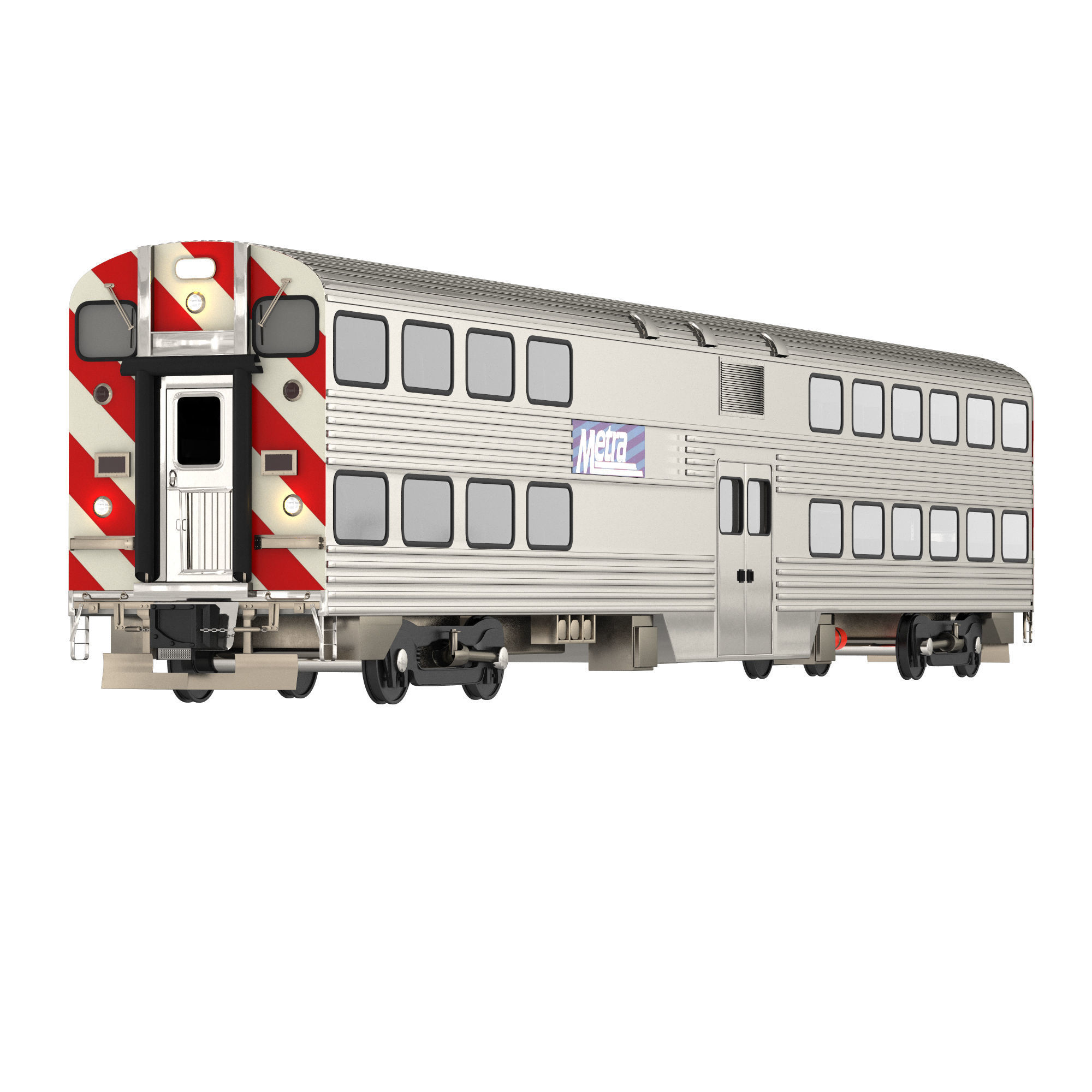 Metra Chicago train 3D model | CGTrader
