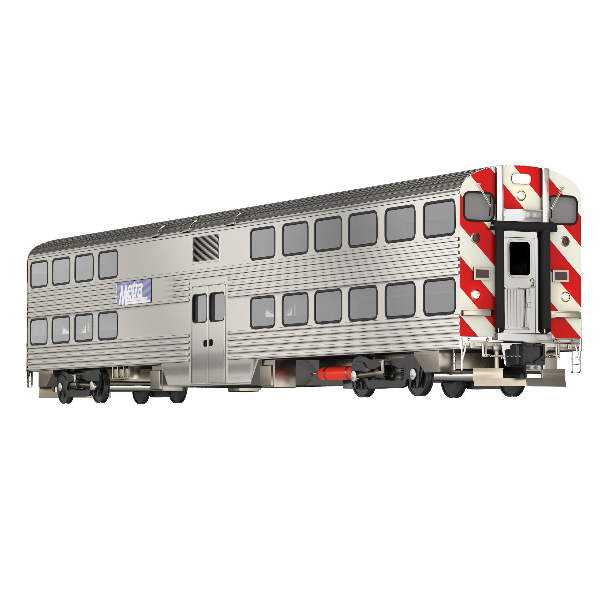 Metra Chicago train 3D model | CGTrader