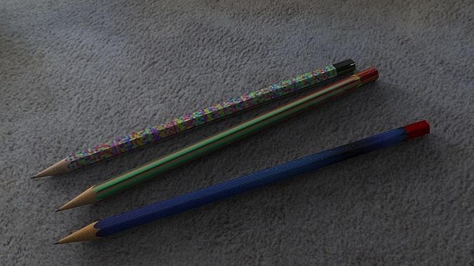 Pencil 3D model | CGTrader