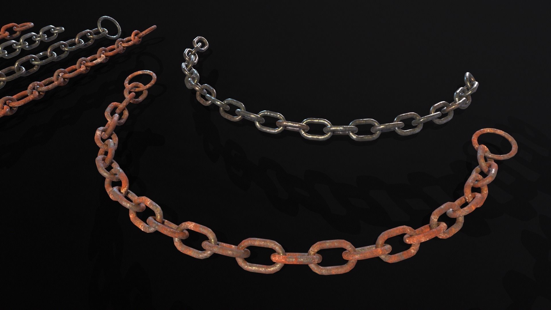 3D model Chain Modular Set VR / AR / low-poly | CGTrader