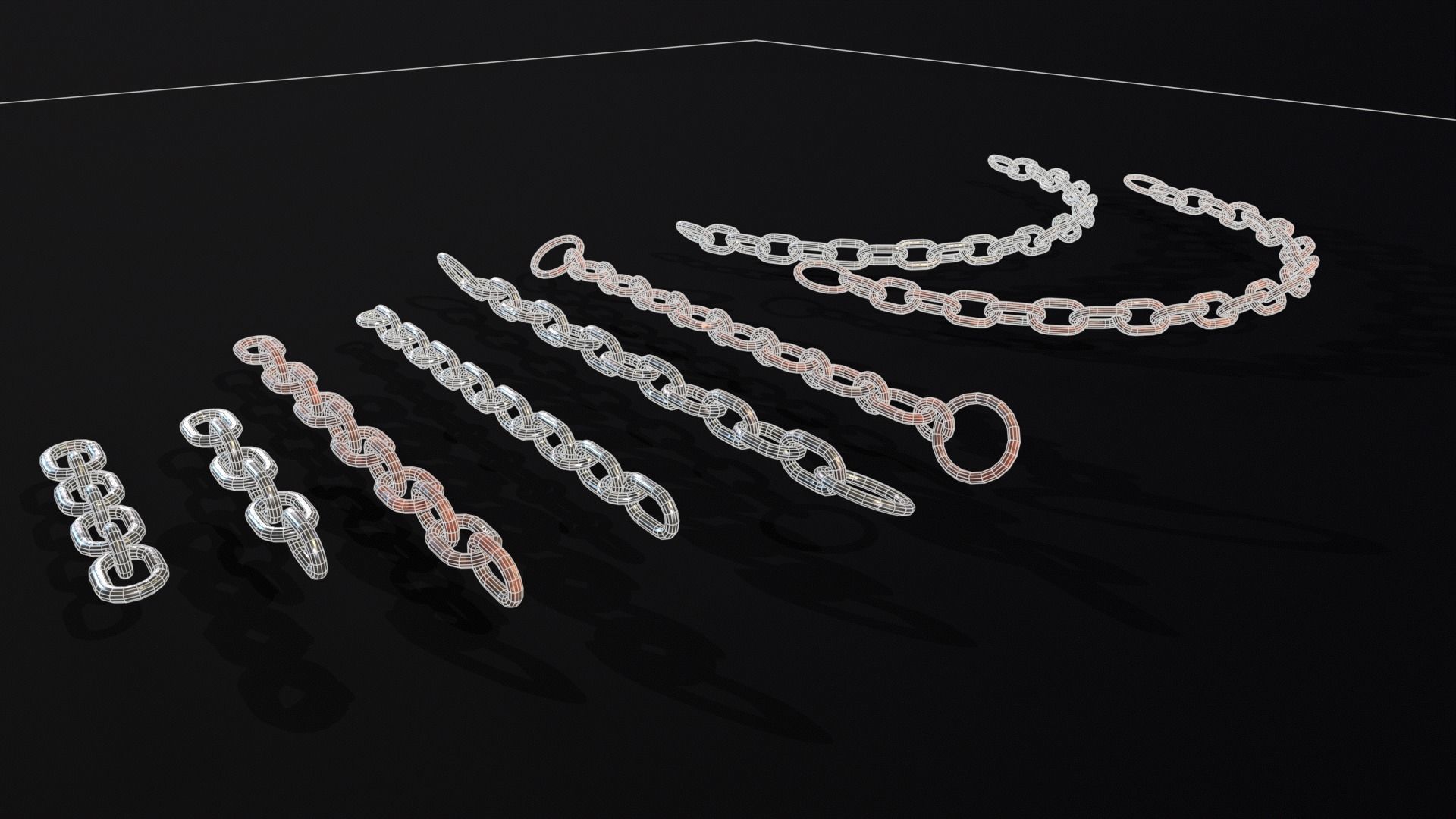 3D model Chain Modular Set VR / AR / low-poly | CGTrader