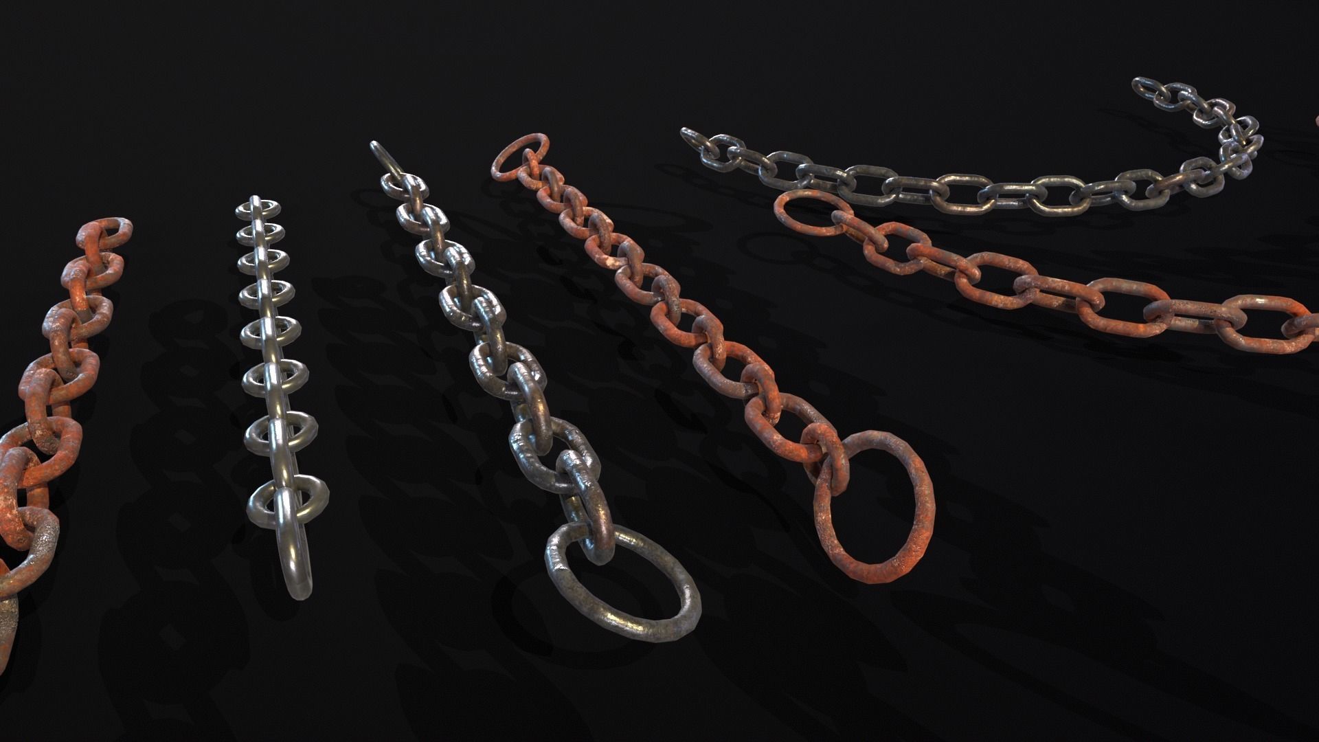 3D model Chain Modular Set VR / AR / low-poly | CGTrader