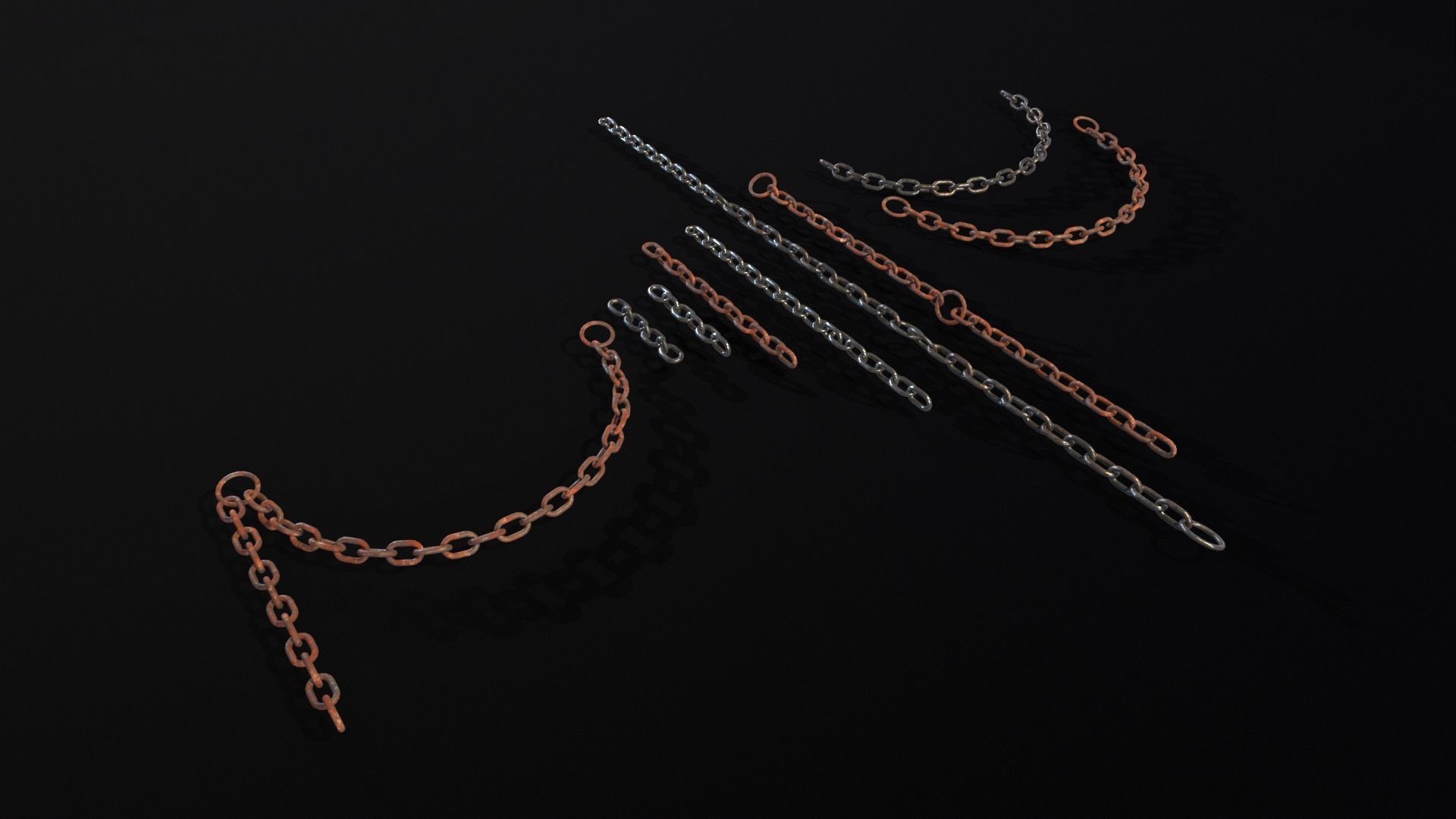 3D model Chain Modular Set VR / AR / low-poly | CGTrader