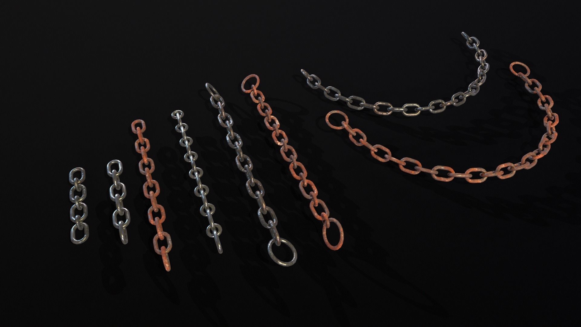 3D model Chain Modular Set VR / AR / low-poly | CGTrader