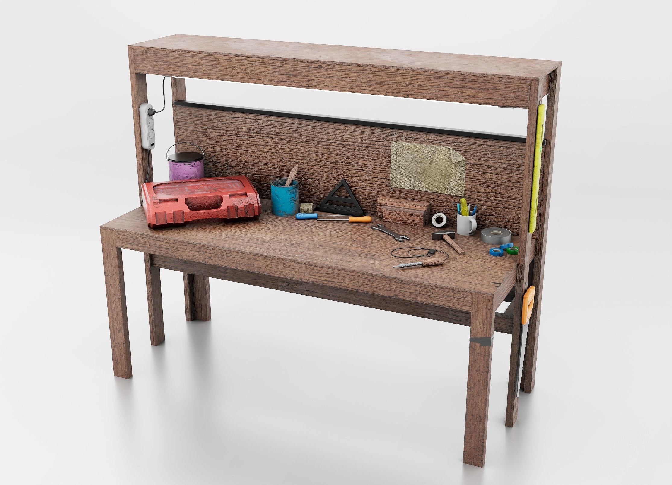 3D model Tool Table VR / AR / low-poly | CGTrader