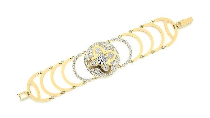 Diamond Bracelet 3D print model 3D model 3D printable | CGTrader