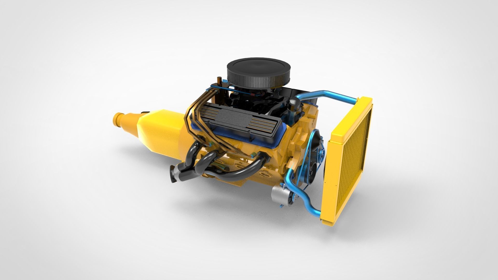 3D model fire truck engine VR / AR / low-poly | CGTrader