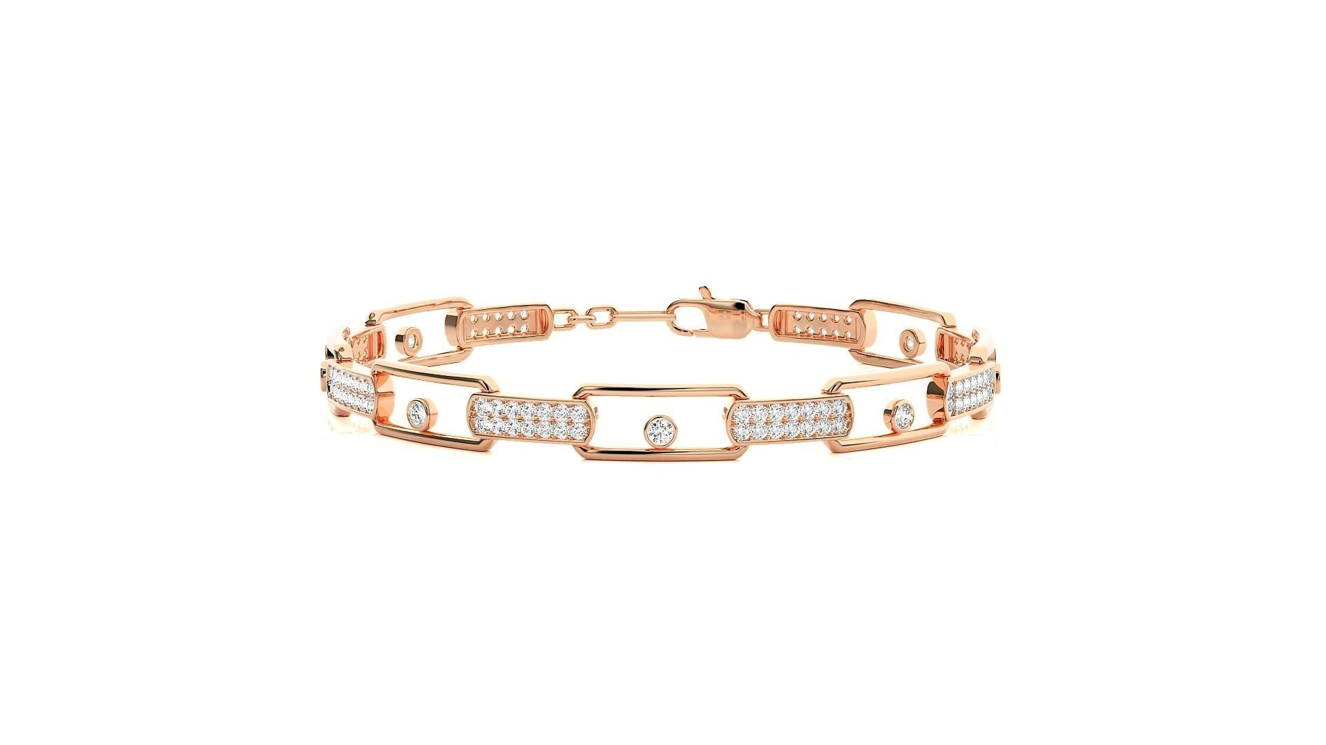 Diamond Bracelet 3D print model 3D model 3D printable | CGTrader