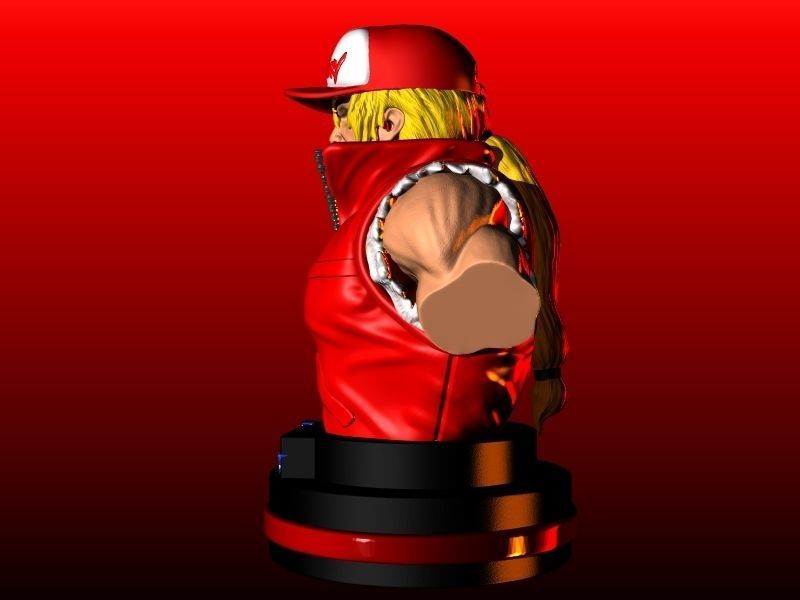 TERRY BOGARD SNK KING OF FIGHTERS KOF ARCADE BUST FATAL FURY 3D model ...