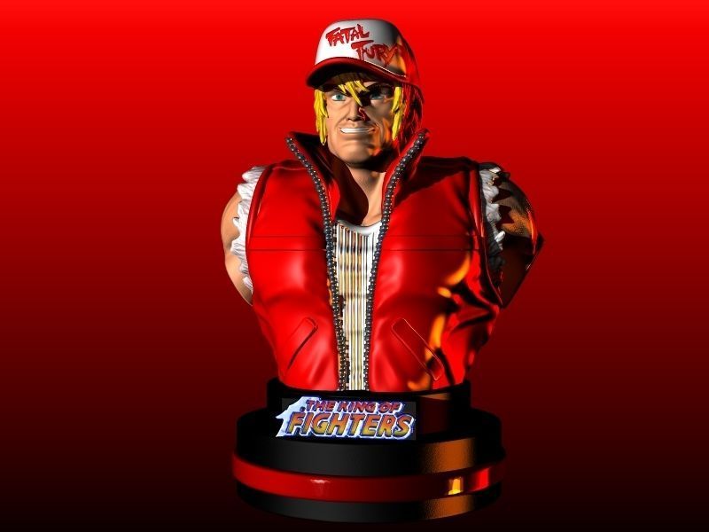 TERRY BOGARD SNK KING OF FIGHTERS KOF ARCADE BUST FATAL FURY 3D model ...