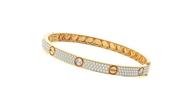 Diamond Bracelet 3D print model 3D model 3D printable | CGTrader