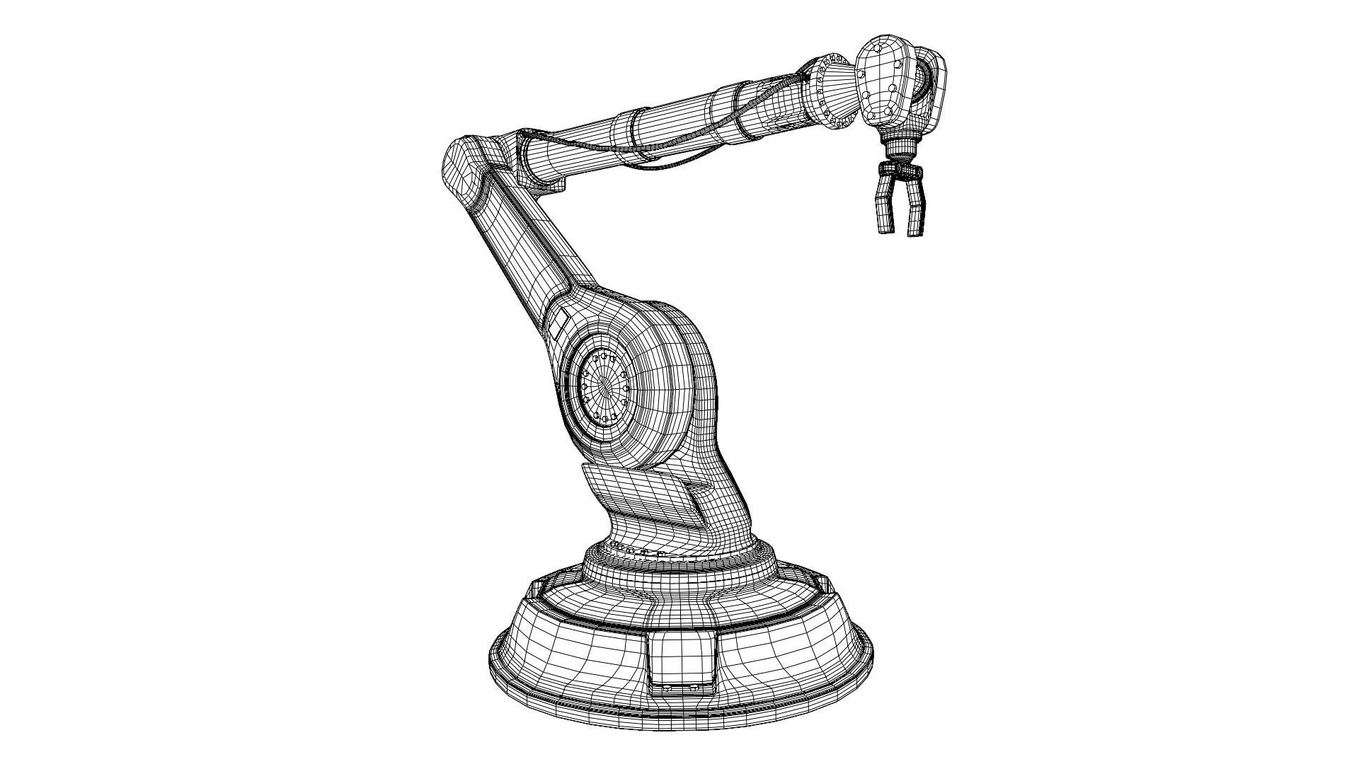 Industrial robot arm free 3D model | CGTrader