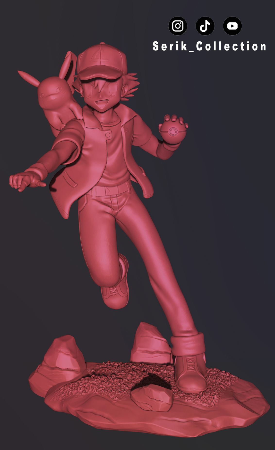 ASH KETCHUM SATOSHI - POKEMON 3D model 3D printable | CGTrader