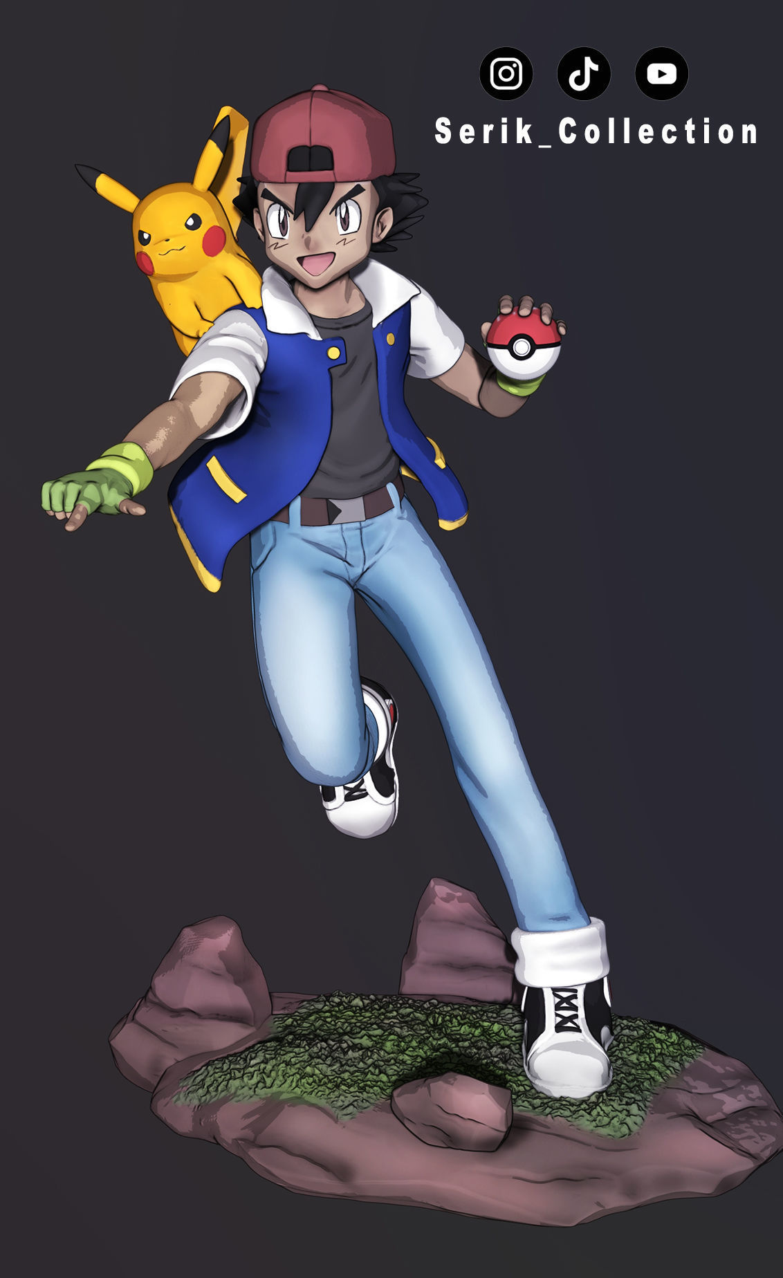 ASH KETCHUM SATOSHI - POKEMON 3D model 3D printable | CGTrader