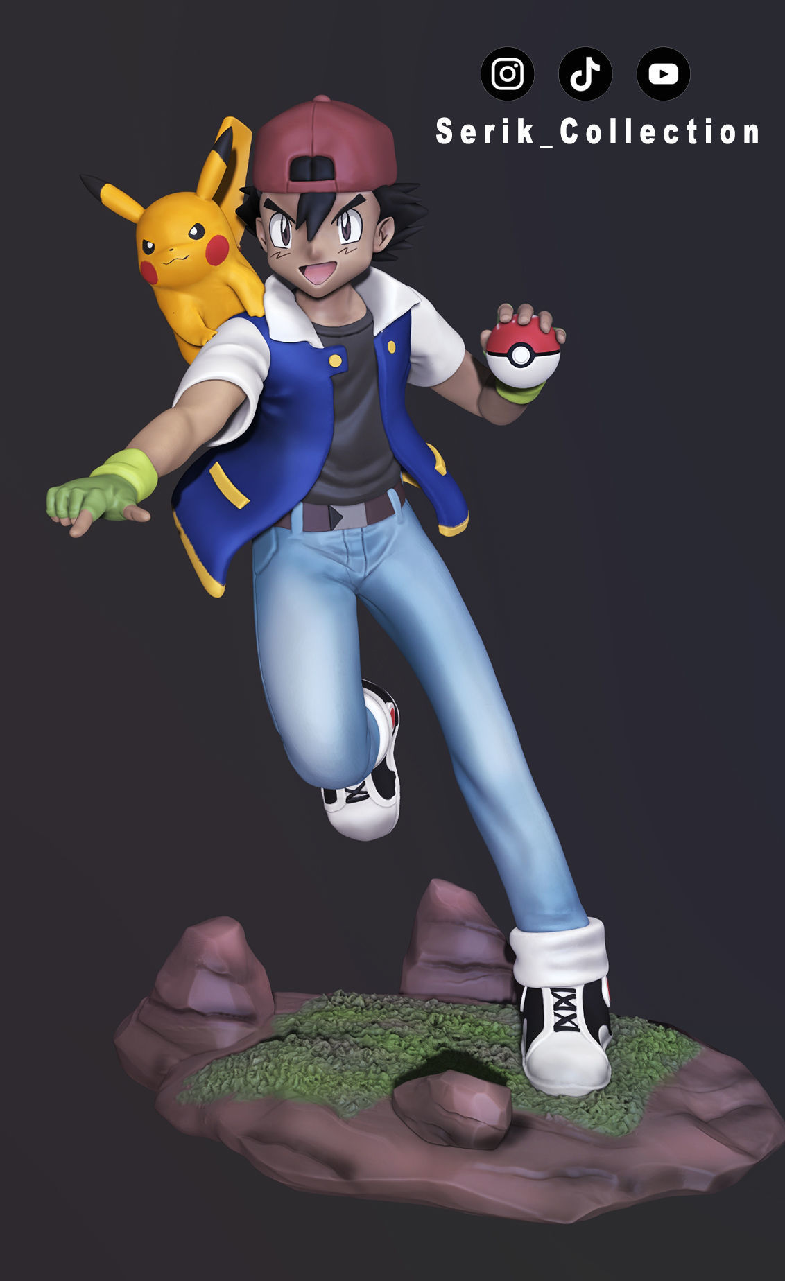 ASH KETCHUM SATOSHI - POKEMON 3D model 3D printable | CGTrader