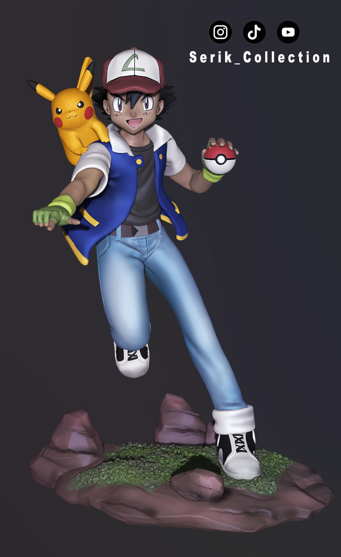 ASH KETCHUM SATOSHI - POKEMON 3D model 3D printable | CGTrader