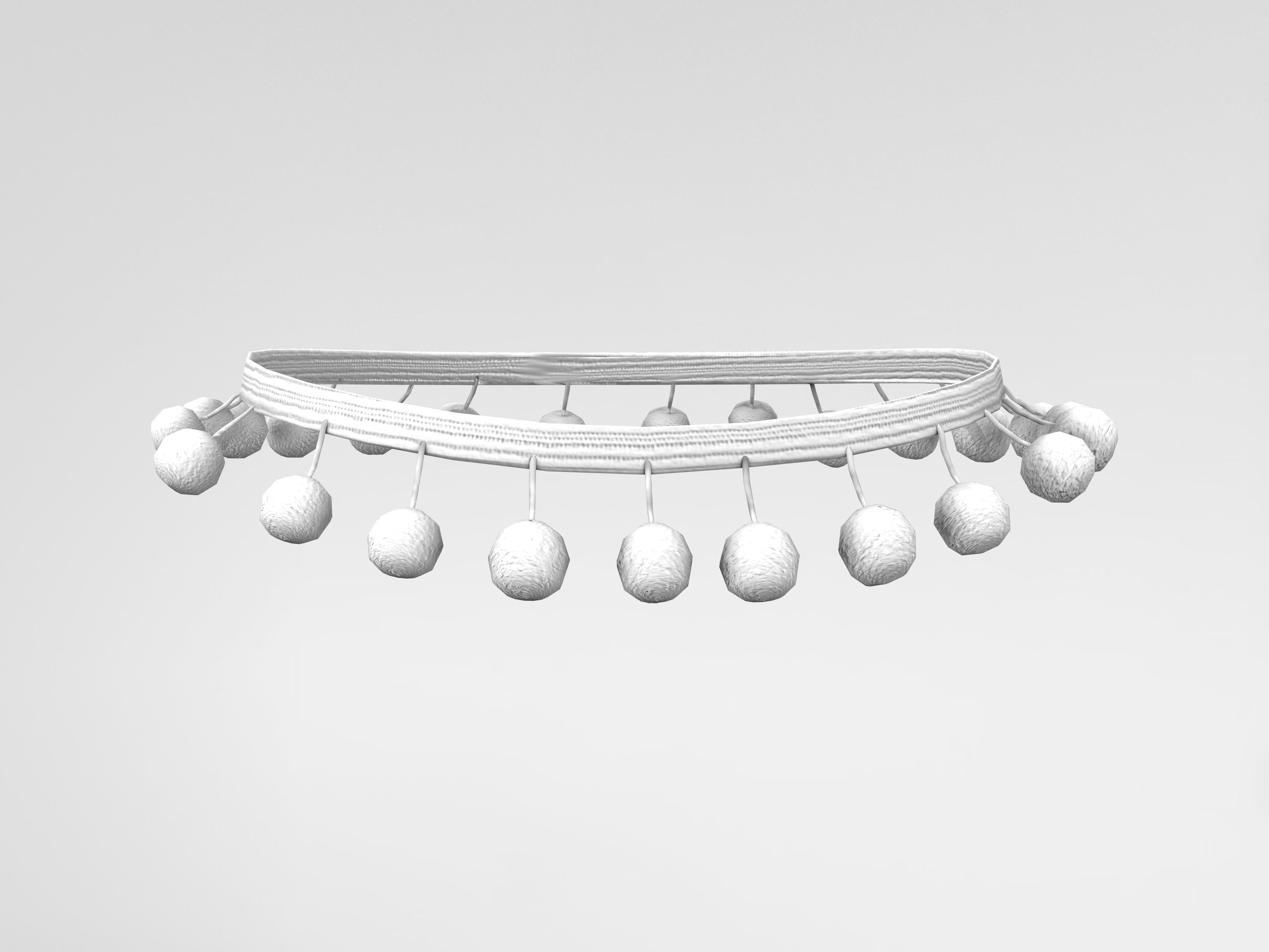 3D model Rock-n-rose Choker VR / AR / low-poly | CGTrader