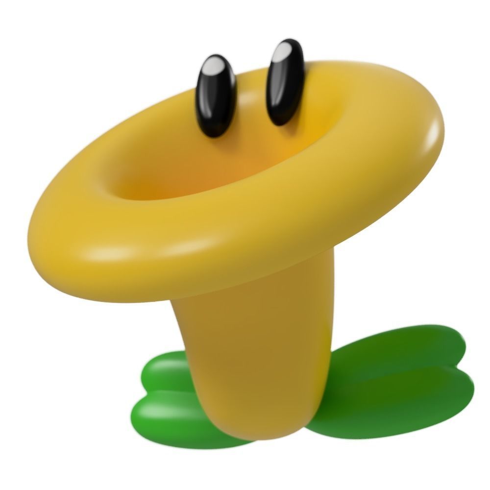 Talking flower from Super Mario Wonder 3D model 3D printable | CGTrader