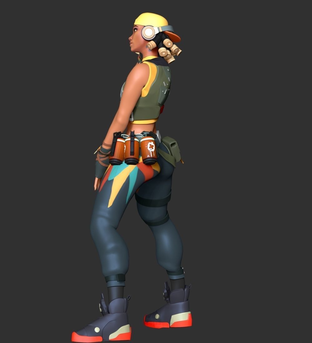 Valorant - Raze 3D model 3D printable | CGTrader