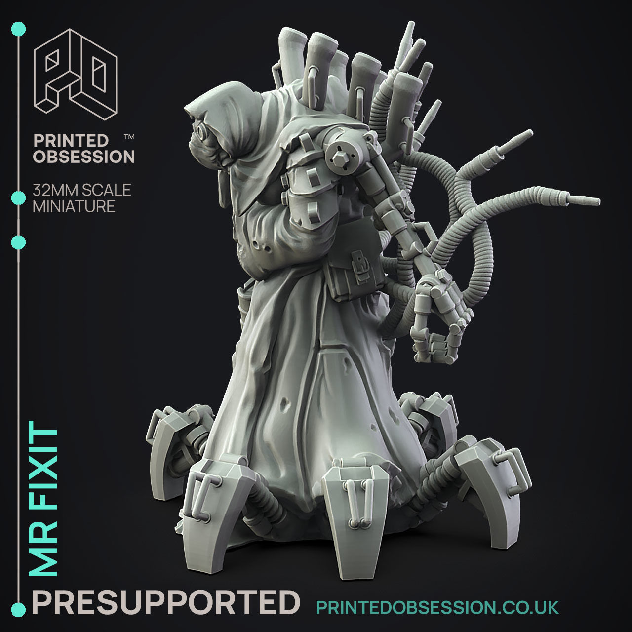 Mr Fixit - 3D Printable TTRPG - PRESUPPORTED - 32mm Scale 3D model 3D ...