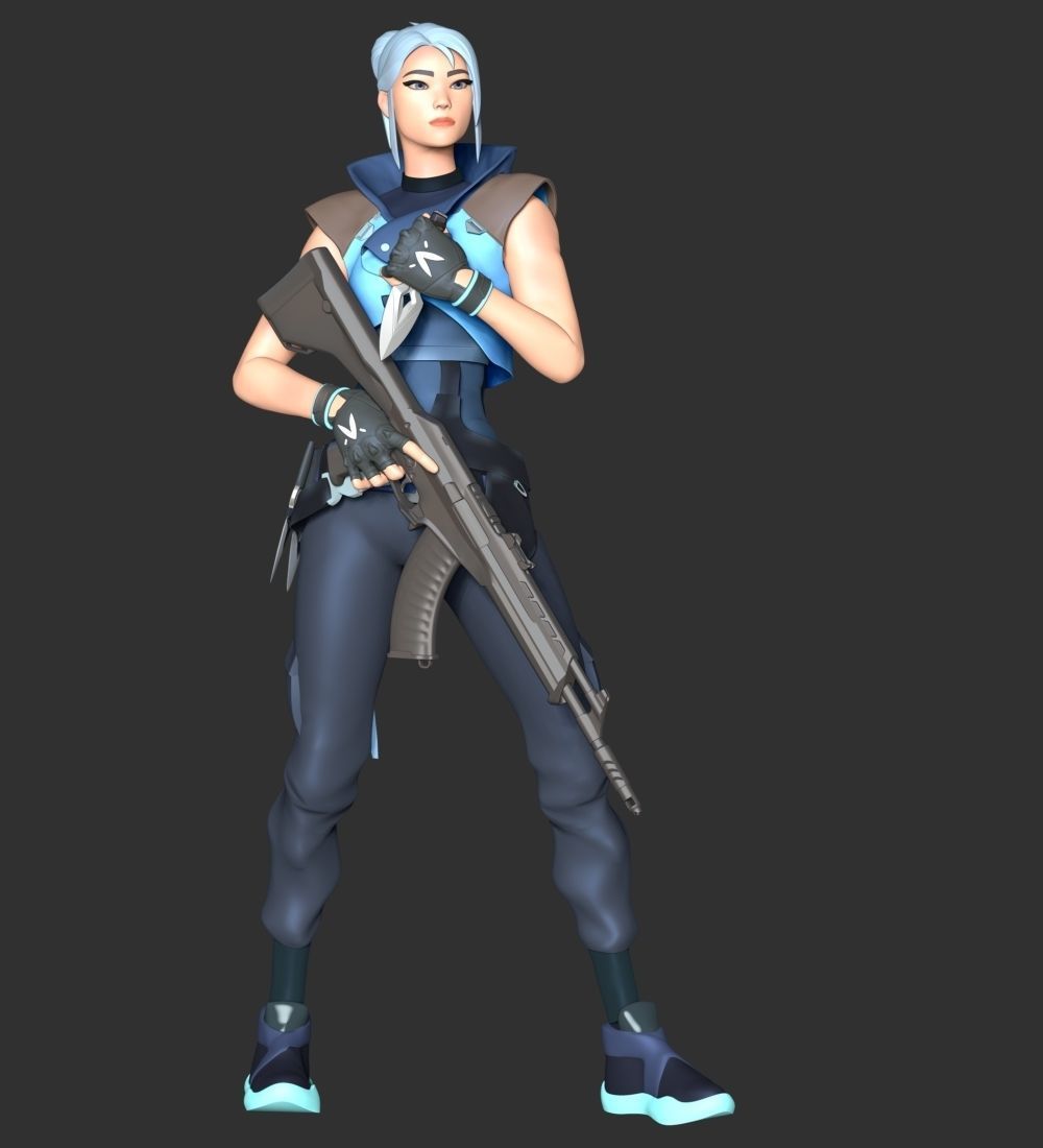 Valorant - Jett 3D model 3D printable | CGTrader